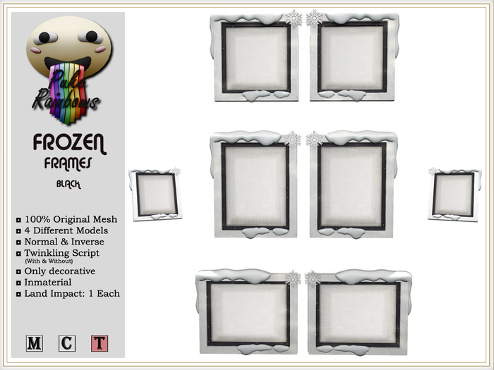 Second Life Marketplace - [PR] Frozen Frames - Black (Boxed)